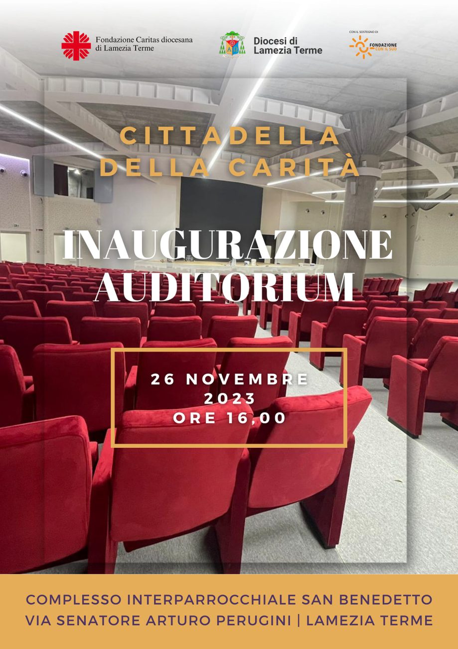 Inaugurato Auditorium nella Cittadella della Carità - Caritas Diocesana ...